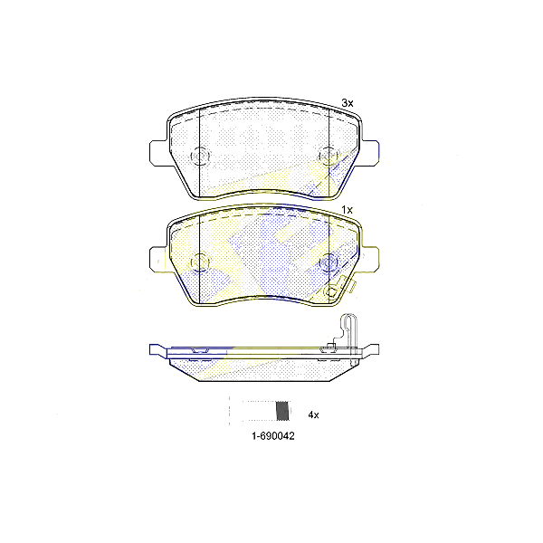 ICER 181748 (4708239 / 4711040 / 5581062J00) 181748 колодки дисковые передние\ Opel (Опель) agila, Suzuki (Сузуки) Swift