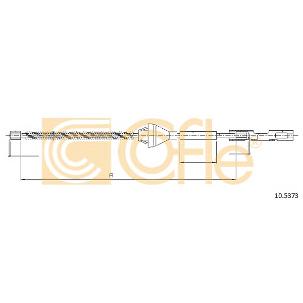 COFLE 92.10.5373 трос стояночного тормоза ford: Focus (Фокус) 07- r / small 225 / 0 mm
