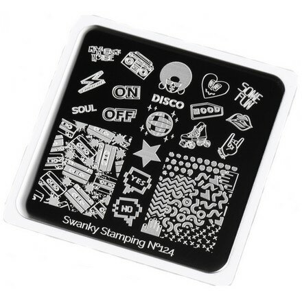 Swanky Stamping, Пластина 124, маленькая 6*6см