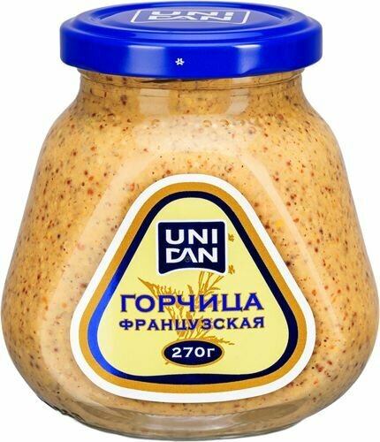 Горчица UNI DAN "Сет Горчичный", 4 вида, стеклянная банка по 270 гр. — фото 1