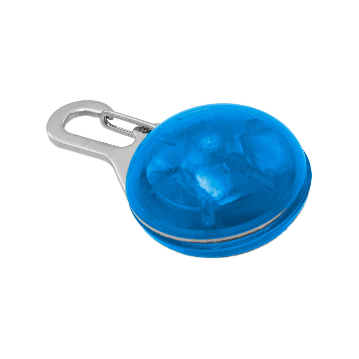 Маячок на ошейник круглый большой синий