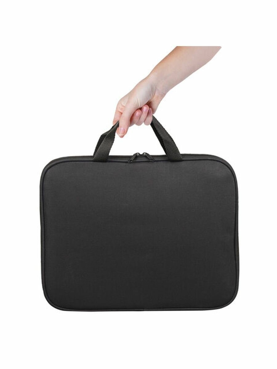 Папка на молнии с ручками STAFF EVERYDAY, А4 черная