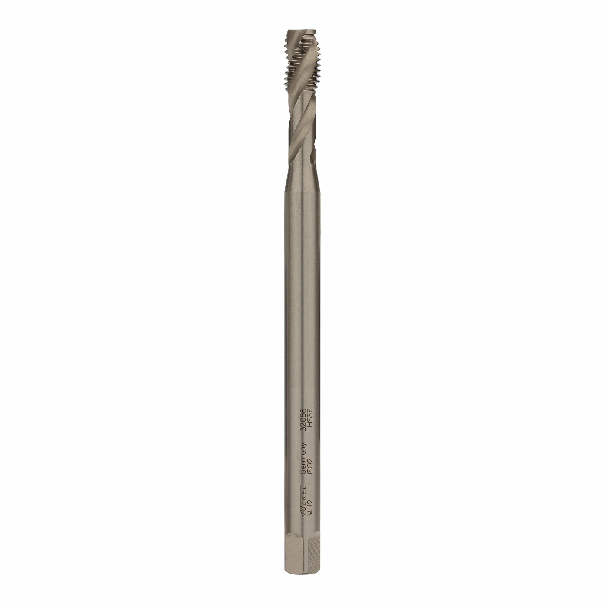 Метчик удлиненный винтовой Volkel М12х1,75 DIN371XL 150мм HSSE 6h C/2-3P 32066
