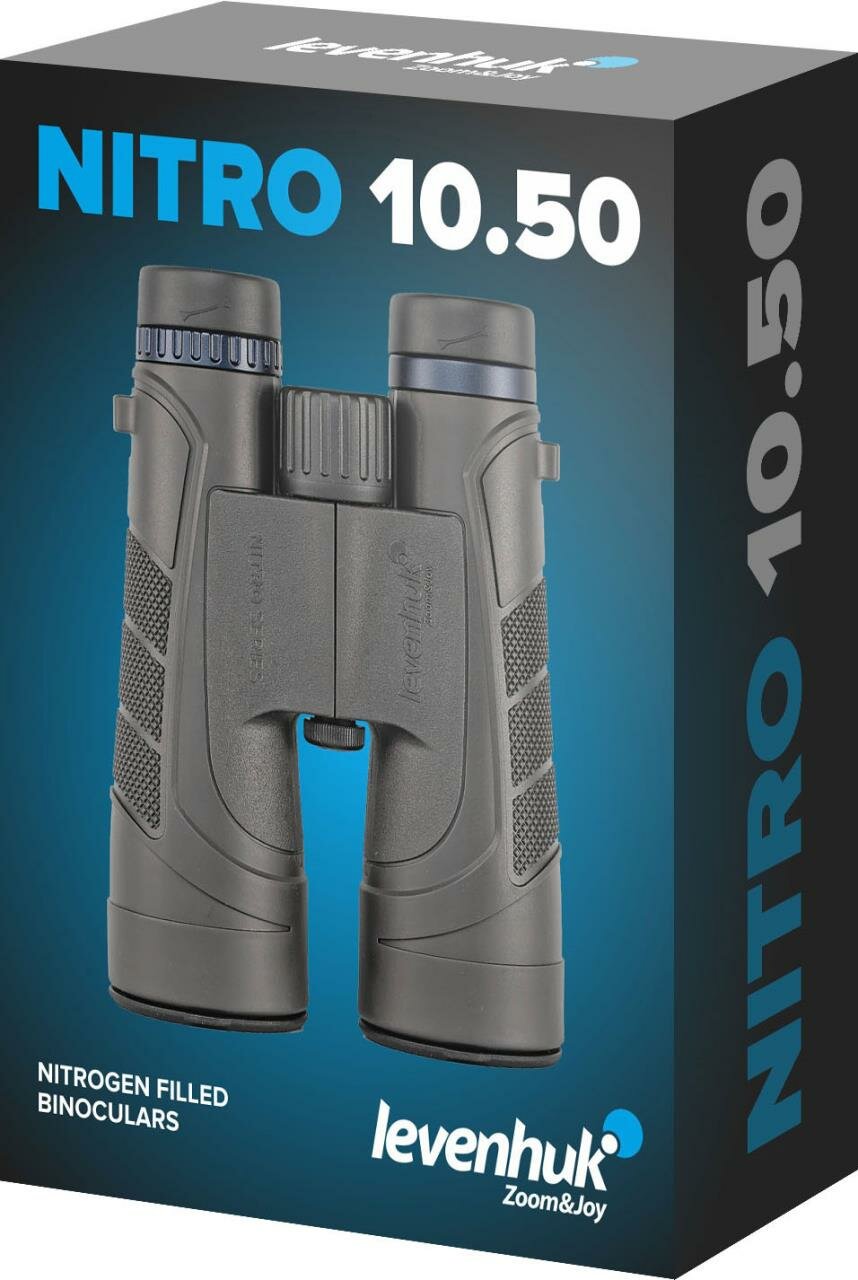 Бинокль Levenhuk "Nitro" 10x50, Roof-призма, азотозаполненный, водозащищенный
