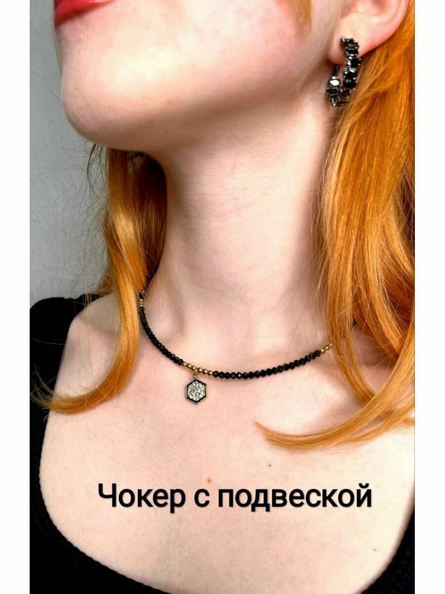 Чокер, акрил, бисер