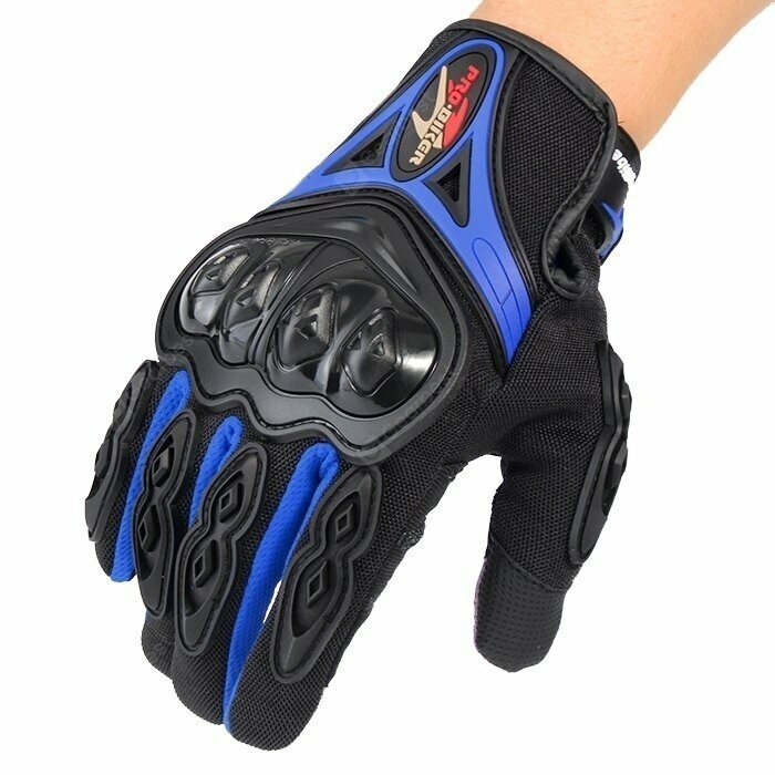 Мотоперчатки Текстиль Короткие Pro-Biker MCS-42 Blue, XXL