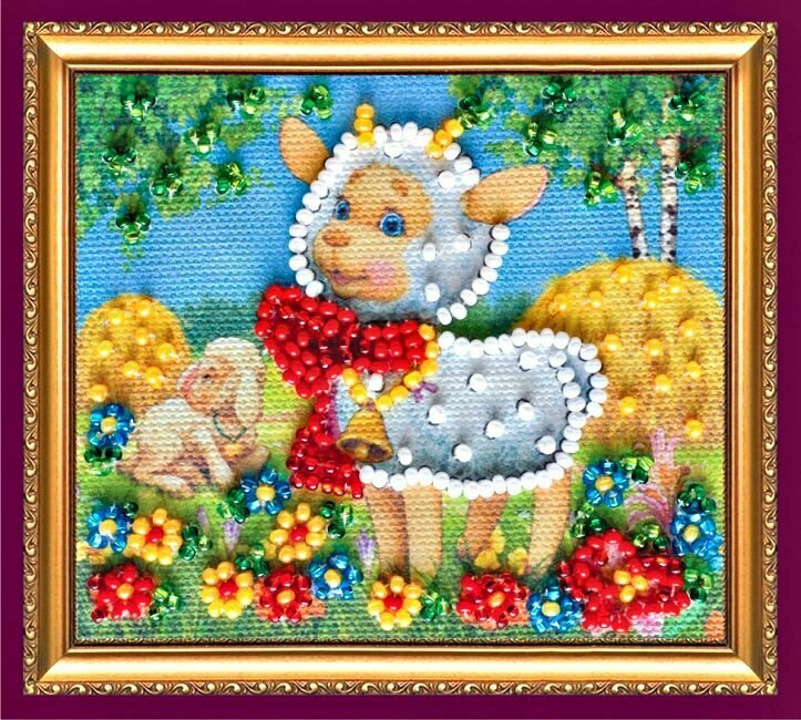 Магнит Козочки на лужайке АМА-091