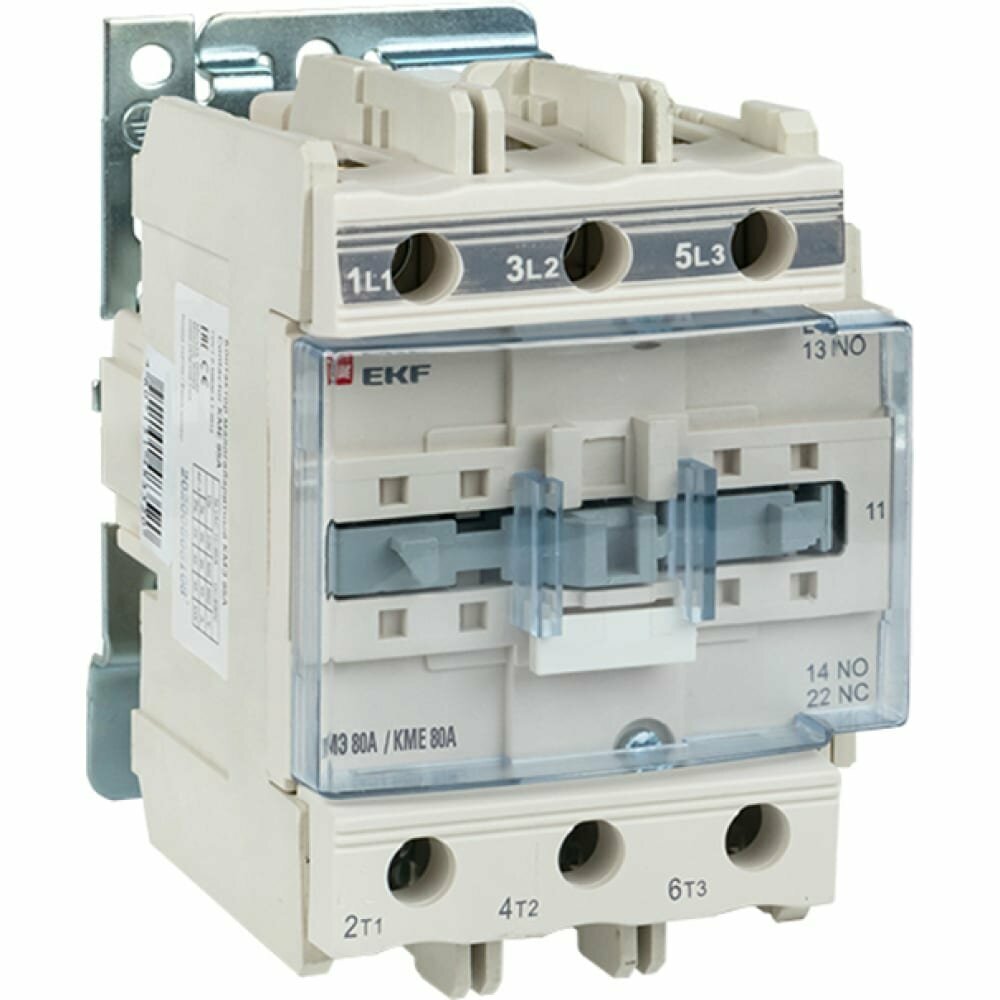 Малогабаритный контактор EKF КМЭ 80А 220В NO+NC PROxima ctr-s-80-220