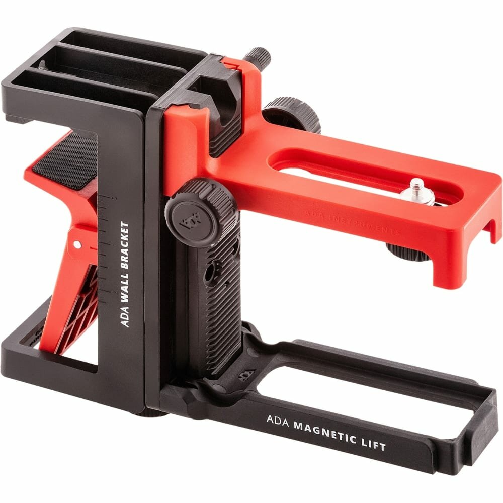Комплект магнитный с микролифтом + крепление-зажим BASE MAGNETIC LIFT+WALL BRACKET ADA А00555, для лазерных уровней