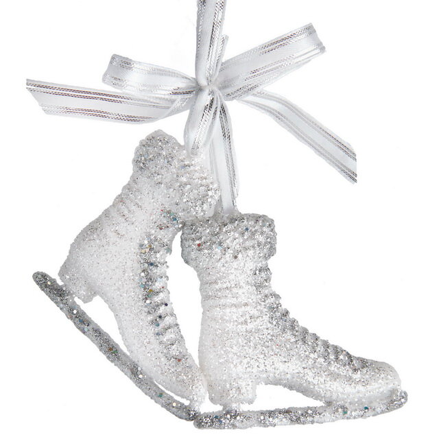 Елочная игрушка Коньки - Invierno Magico 10 см, подвеска, Kurts Adler, T2729