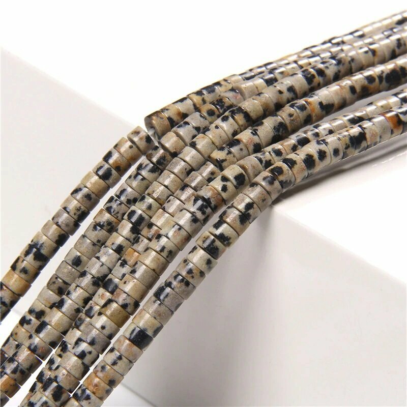 Яшма Далматиновая (Перепелиная), рондели 4х2 мм, около 150 шт