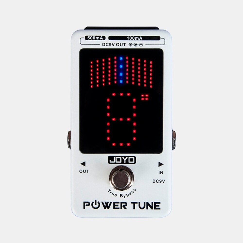 Тюнер педальный со встроенным блоком питания на 8 педалей, Joyo JF-18R-Power-Tune