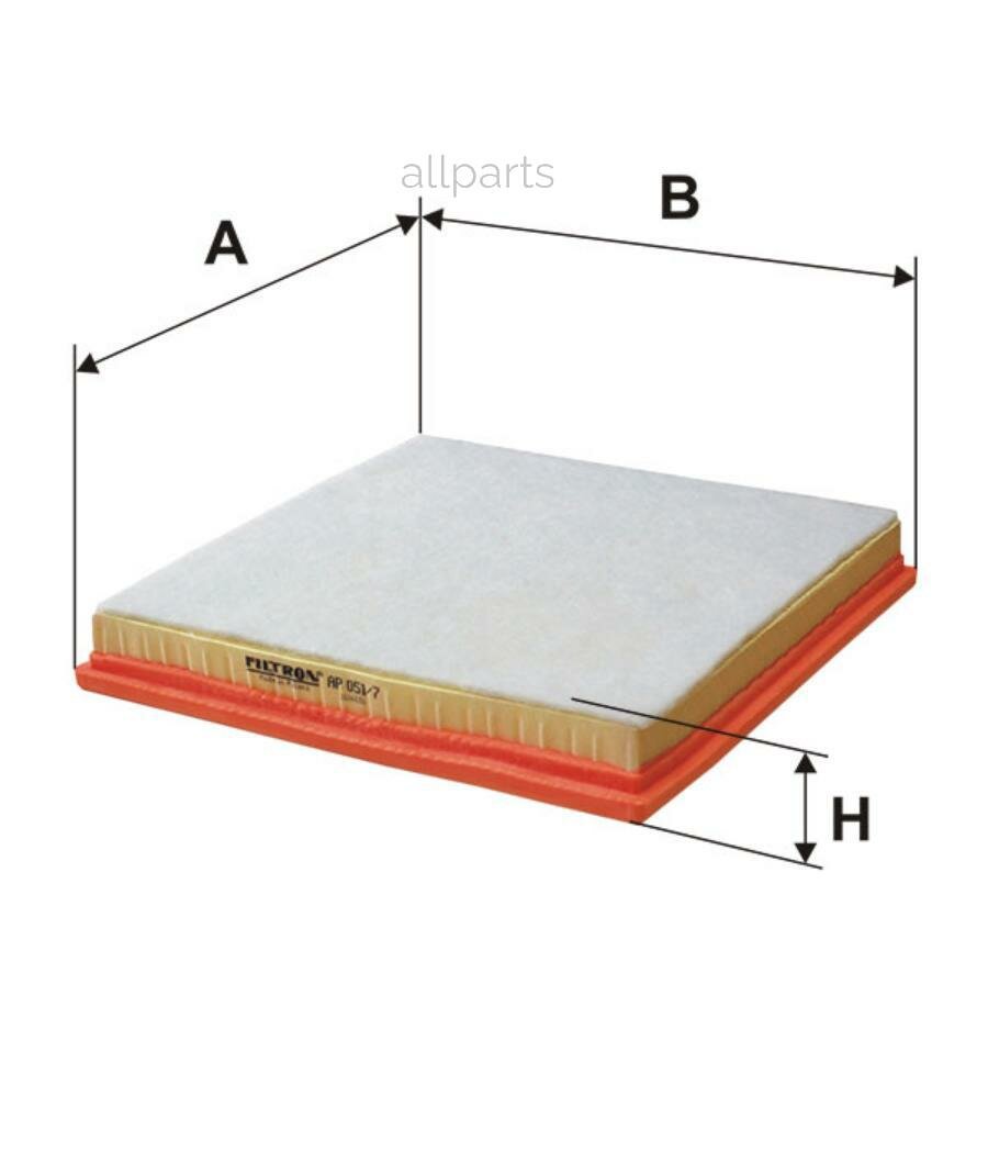 FILTRON AP051/7 Фильтр возд. OPEL ASTRA J 1,3-2,0 CDTI 2009=>