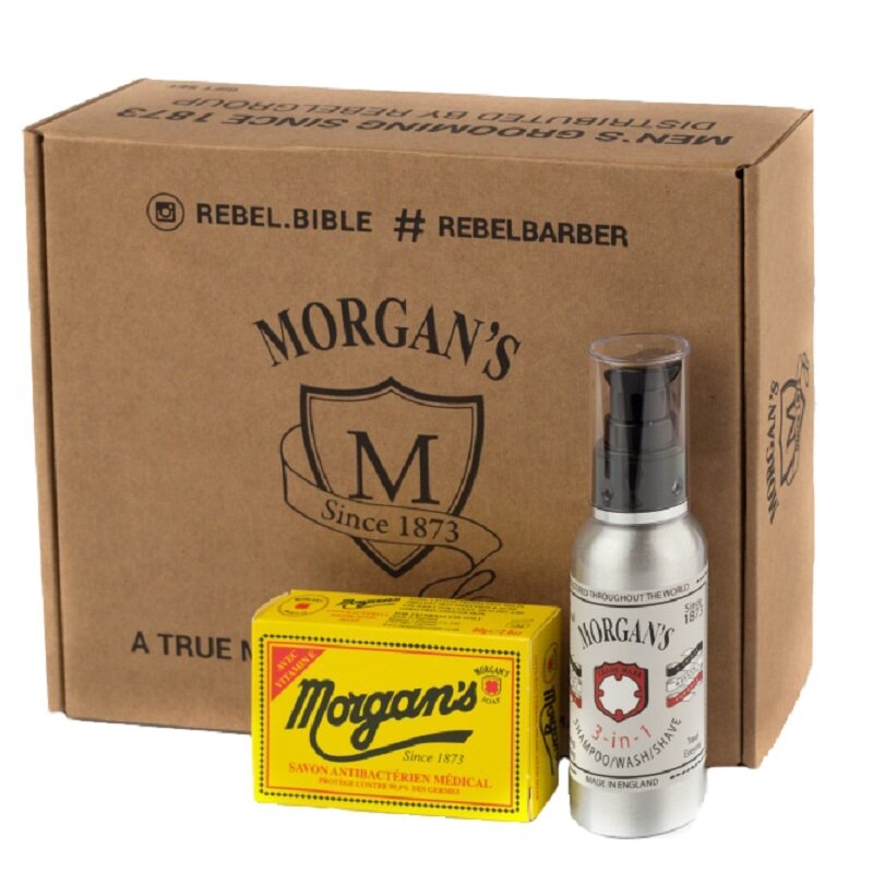 Morgans Pomade True Man Set Подарочный набор для ухода за телом