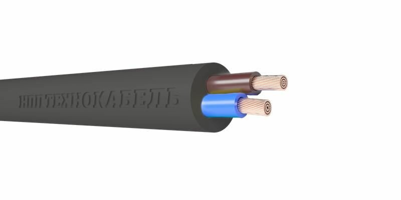 Провод ПВС 2х1.5 Ч 380В (м) Технокабель 00-00149100