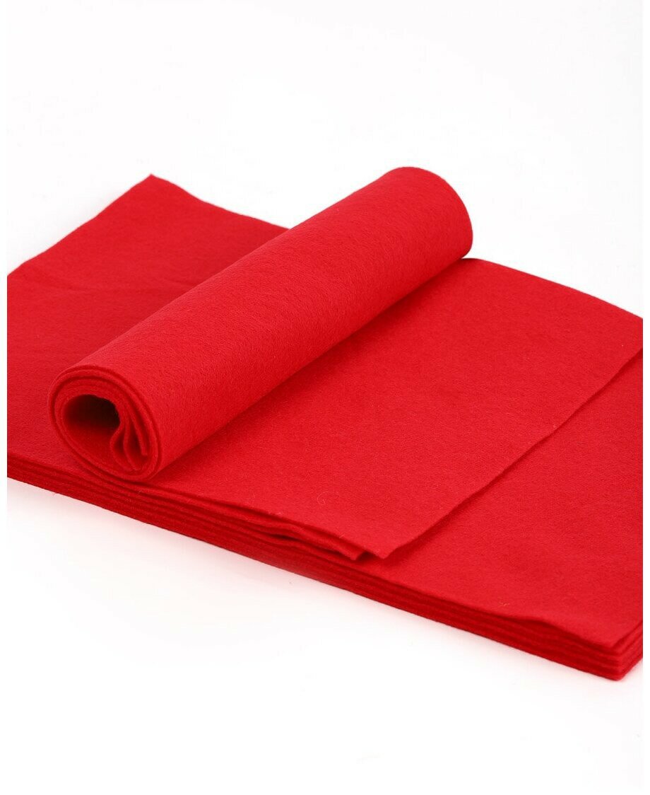 Фетр жесткий 1 мм красный