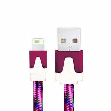 Плоский плетеный кабель Apple Lightning to USB Cable для iPhone/iPod/iPad