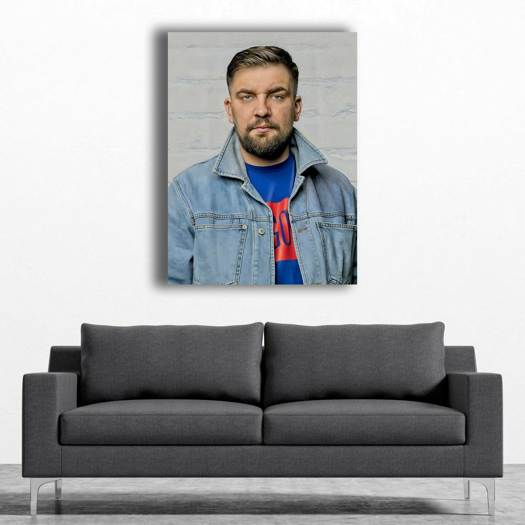 Интерьерная картина на холсте / Репер / Баста 50*70