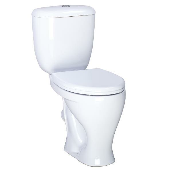 Унитаз-компакт Воротынский (косой вып, нижн. подв, 1-реж. арм, сид. полипропилен), SANTERI