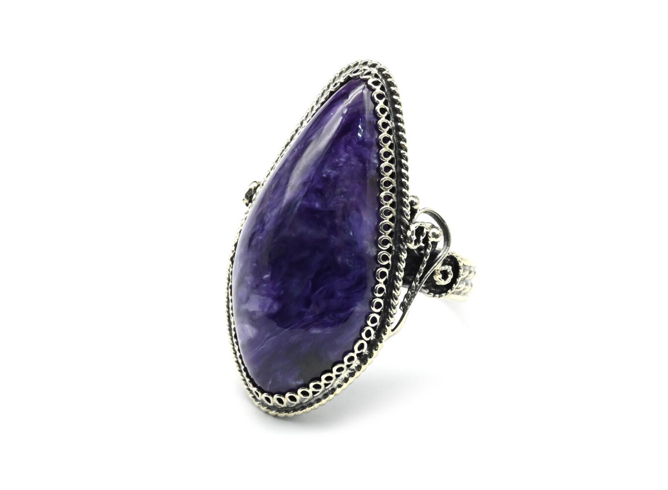 Кольцо, чароит