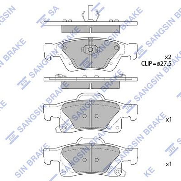 HI-Q SP1946 sp1946 колодки дисковые задние\ Jeep (Джип) grand Cherokee (Чероки) IV wk / wk2 10, dodge durango 11