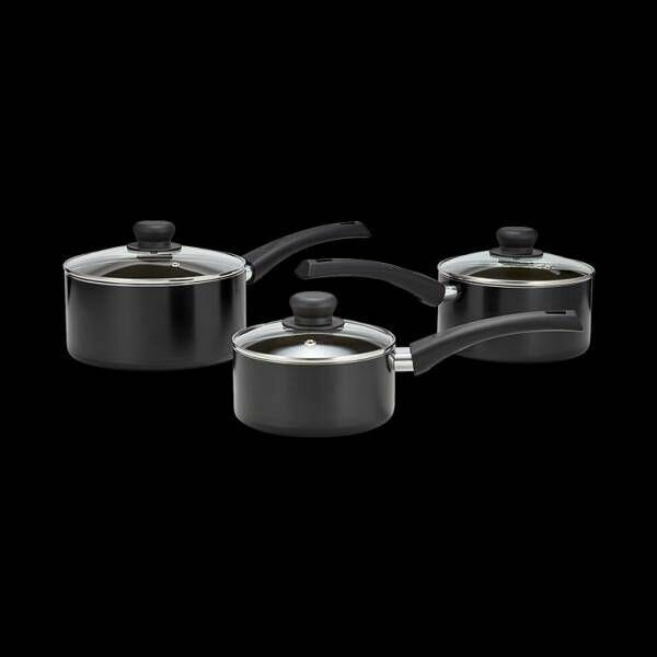 Набор кастрюль из 3-ех предметов Judge Essentials Radiant (Black)