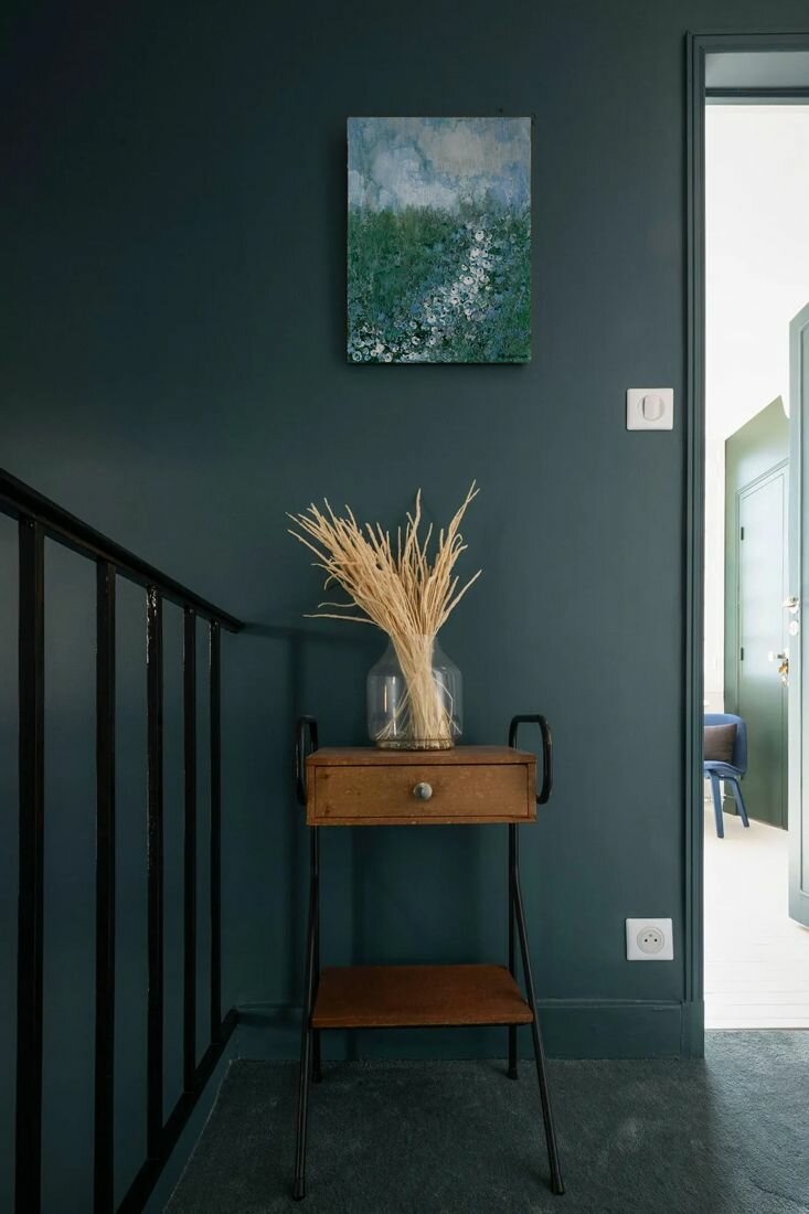 Авторская картина на холсте «Кусты снежноягодника», 40х30 см, акрил на льняном холсте, абстракция