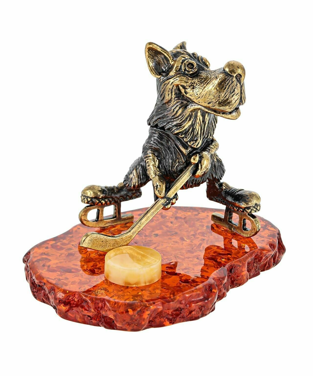 Статуэтка Спорт Волк хоккеист 284