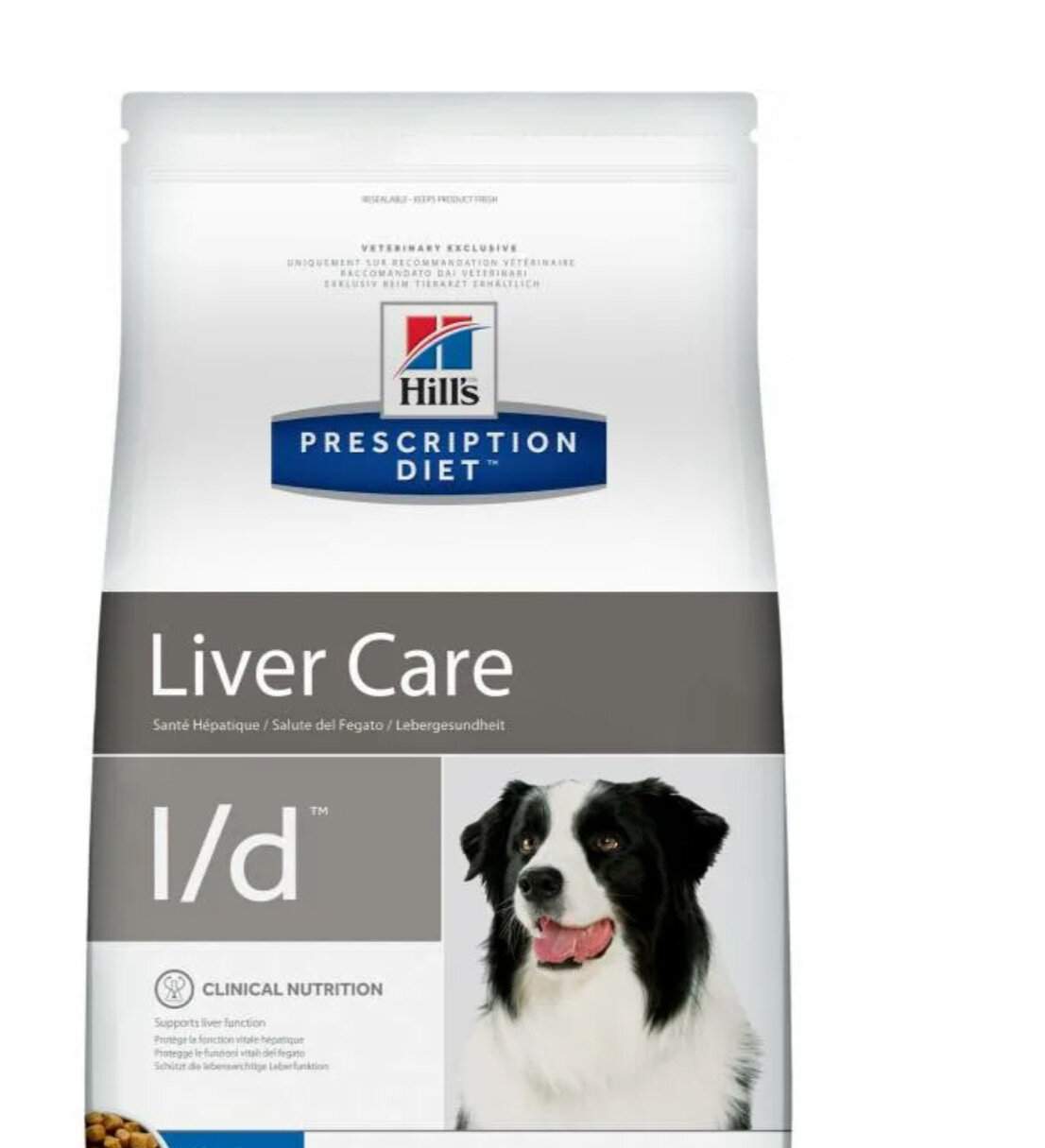 Сухой диетический корм для собак Hill's Prescription Diet l/d при заболеваниях печени, 4кг