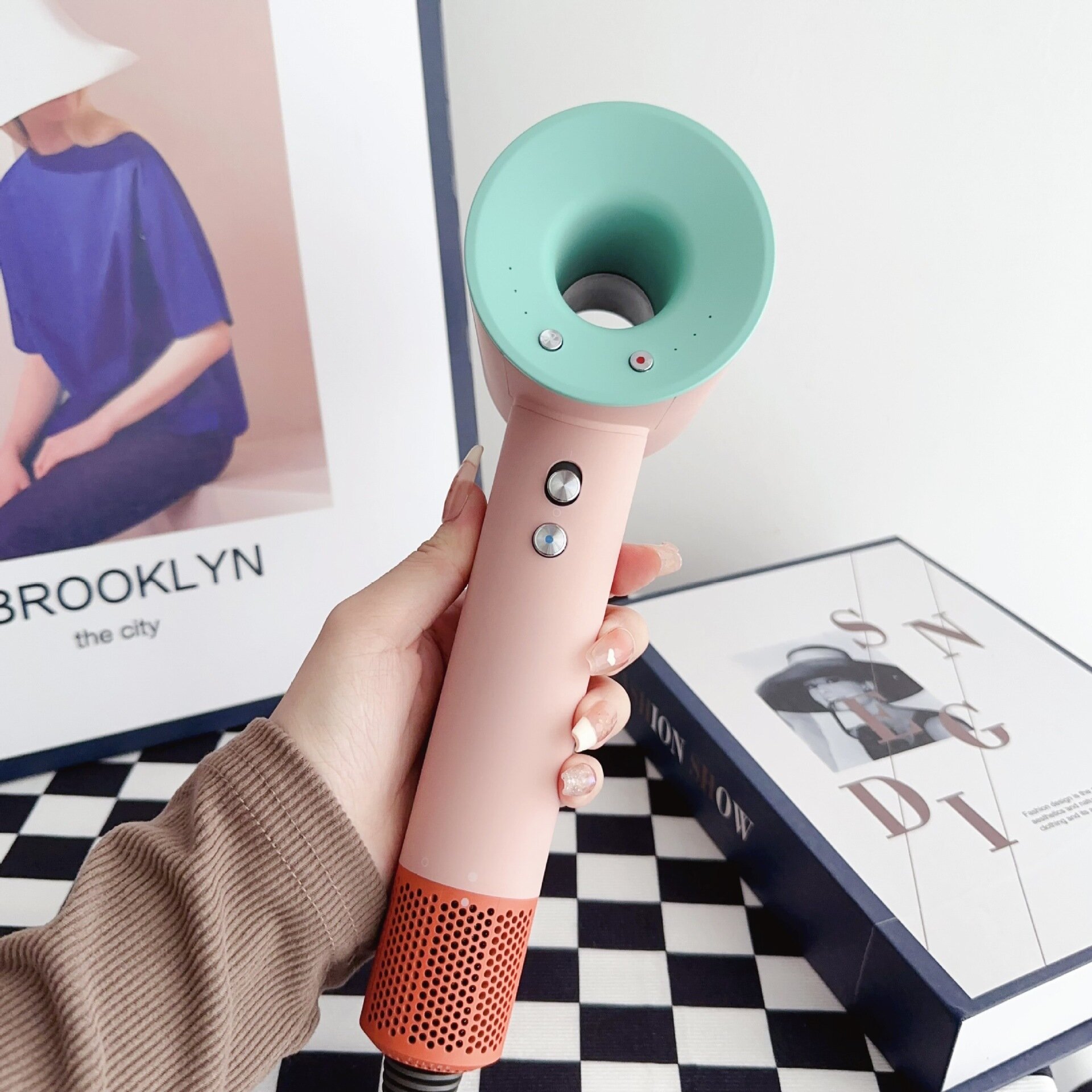 Фен Huaqiangbei Silent Leaf, 1,8 м, 5 воздушных форсунок, инструкция на английском и китайском