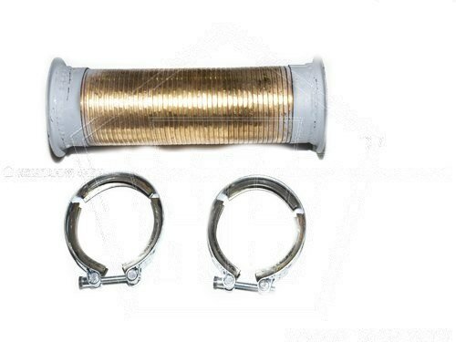 Металлорукав камаз 6520 с хомутами (омедненный)