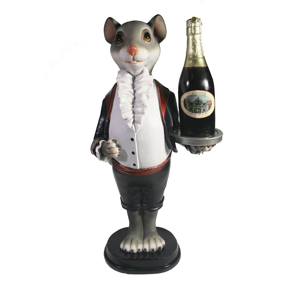 Фигура декоративная Мышонок конферансье 10,5х16х36см KSMR-715278/SGM093