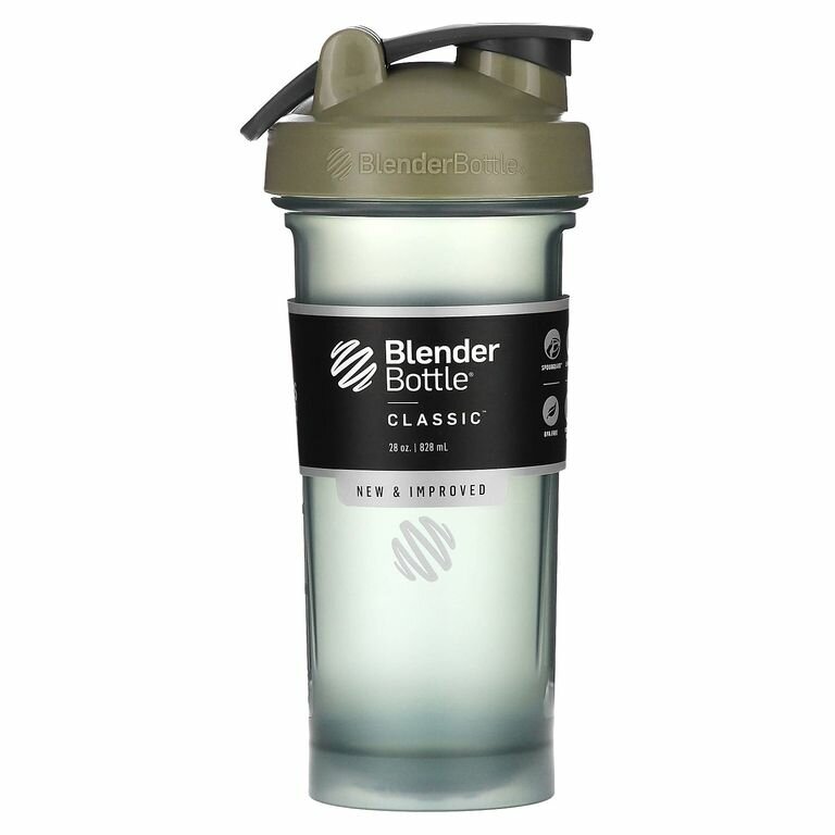 Шейкер спортивный, Blender Bottle, Classic, FC Tan, 828 мл (28 унций)