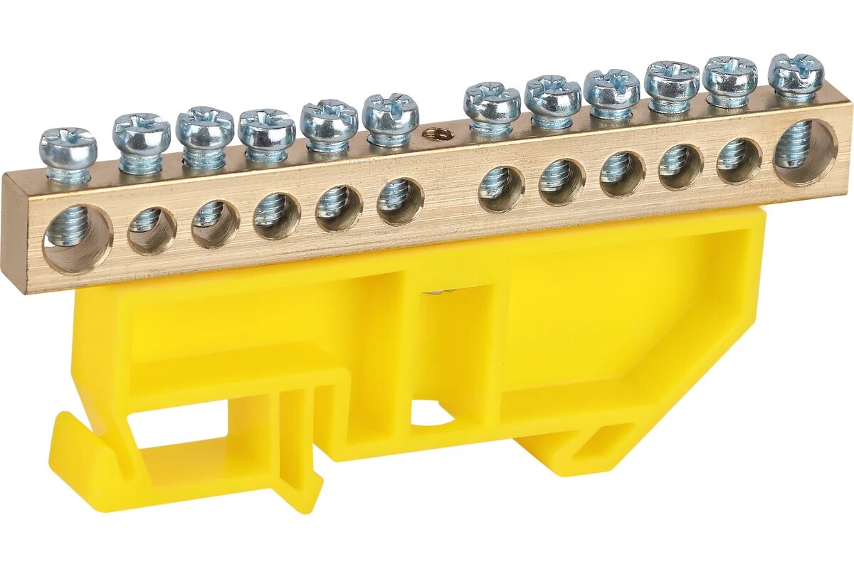 ЭРА Шина NO22496 PE земля на DINизоляторе ШНИ8x1212Джелтый Б0062839