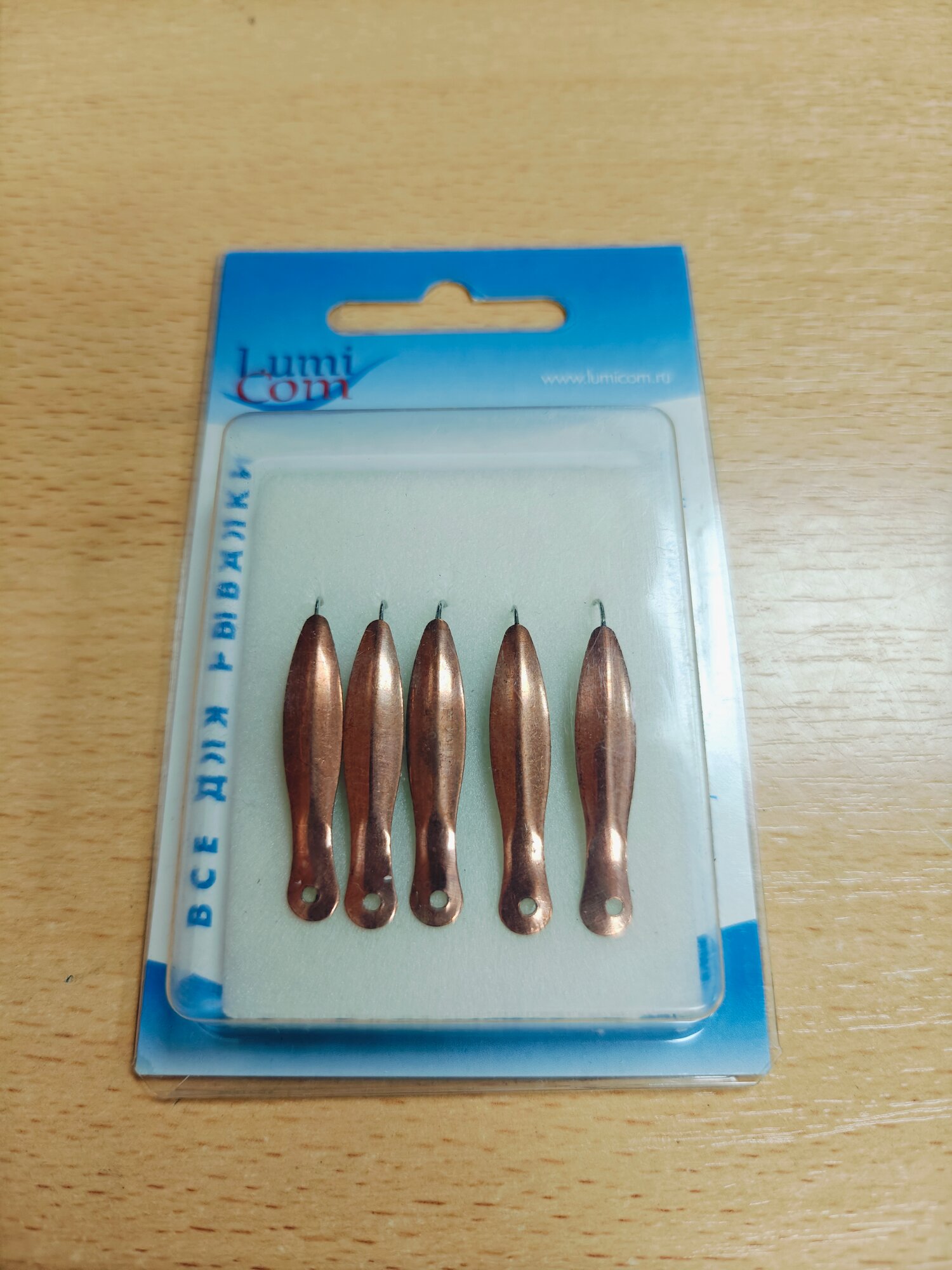 Lumicom набор зимних блёсен "окунёвая № 16",35мм, 2,8гр, латунь (5шт)