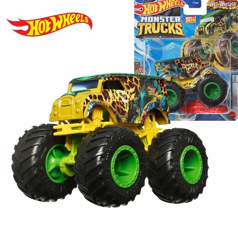 Машинка Mattel Hot Wheels Monster Trucks (Монстр трак) 2024 FYJ44 WILD WRECKER
