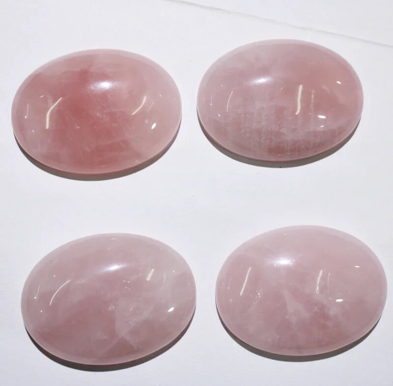 Кабошоны из малахита АSEDRF 10 шт. 30x40 мм Розовый, Rose Quartz