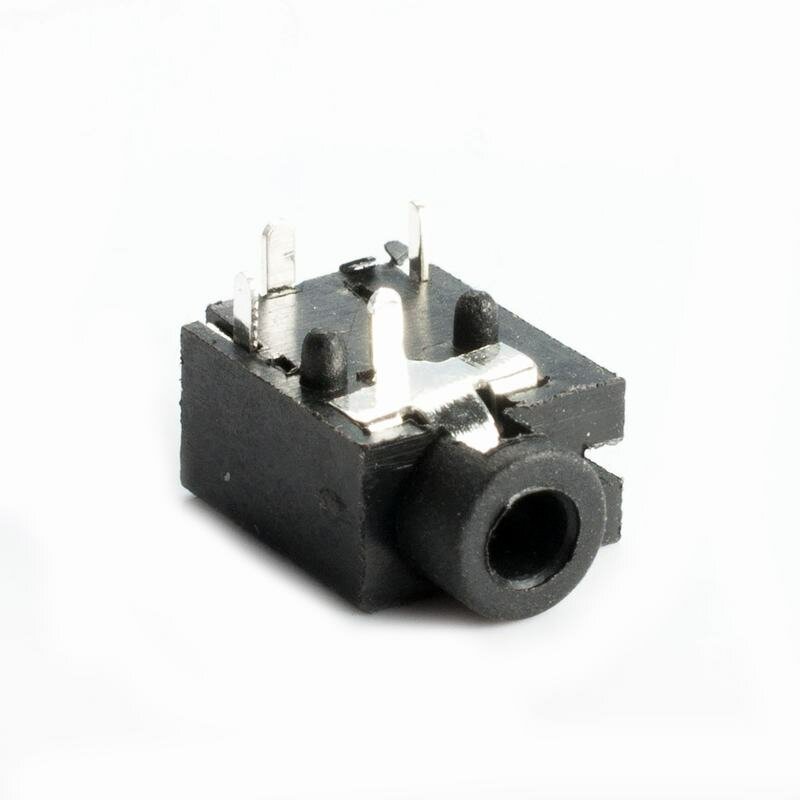 5 шт, 2,5 мм, гнездовой аудиоразъем PJ-203 4-контактный разъем для DIP наушников, разъем для наушников Коричневый