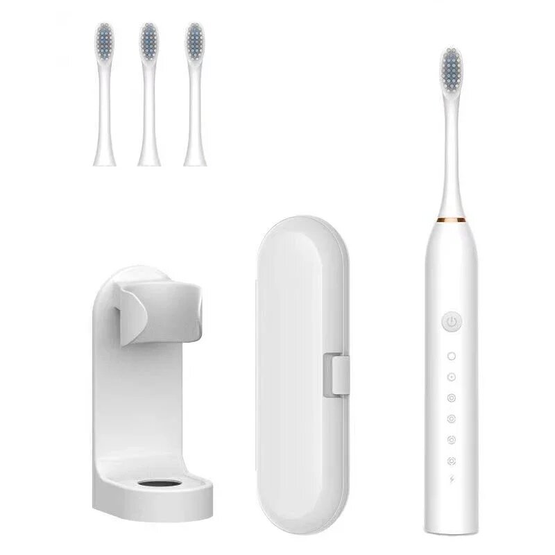 Xiaomi электрическая зубная щетка 6 режимов, 4 heads white