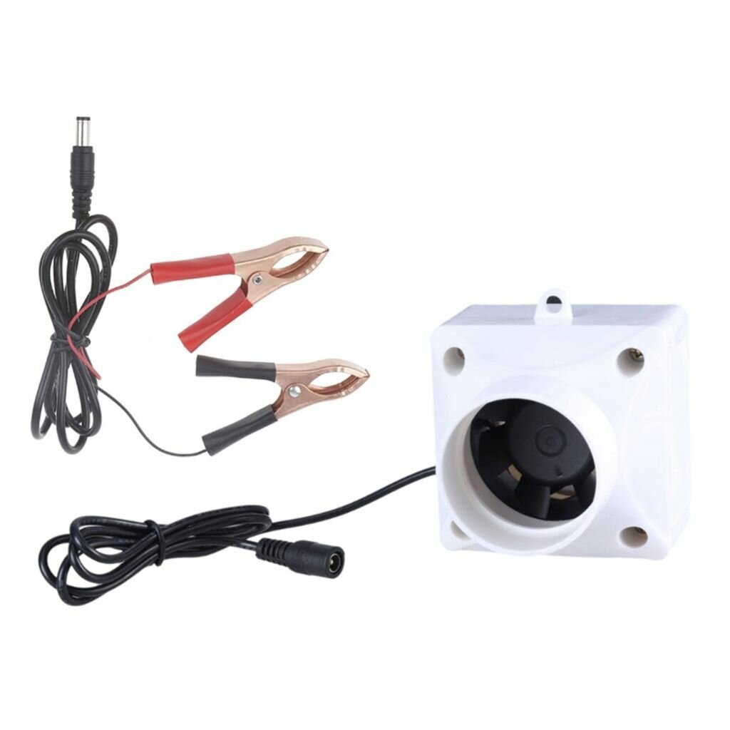 (1 комплект) вытяжной вентилятор 12 В 50 мм канальный + линия питания с зажимом для аккумулятора