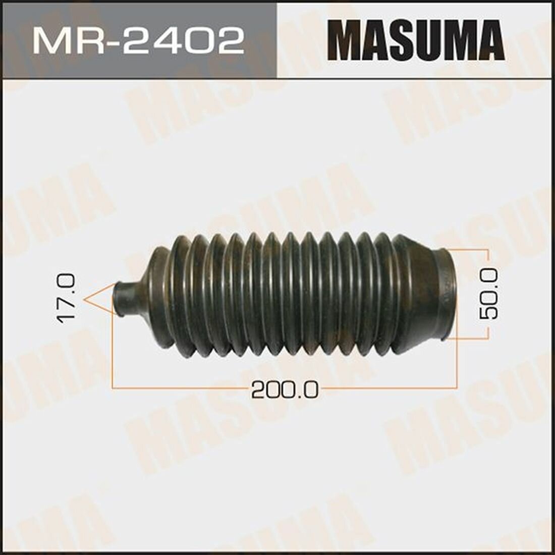 Пыльник рейки рулевой Masuma (резина) MR-2402 1шт.