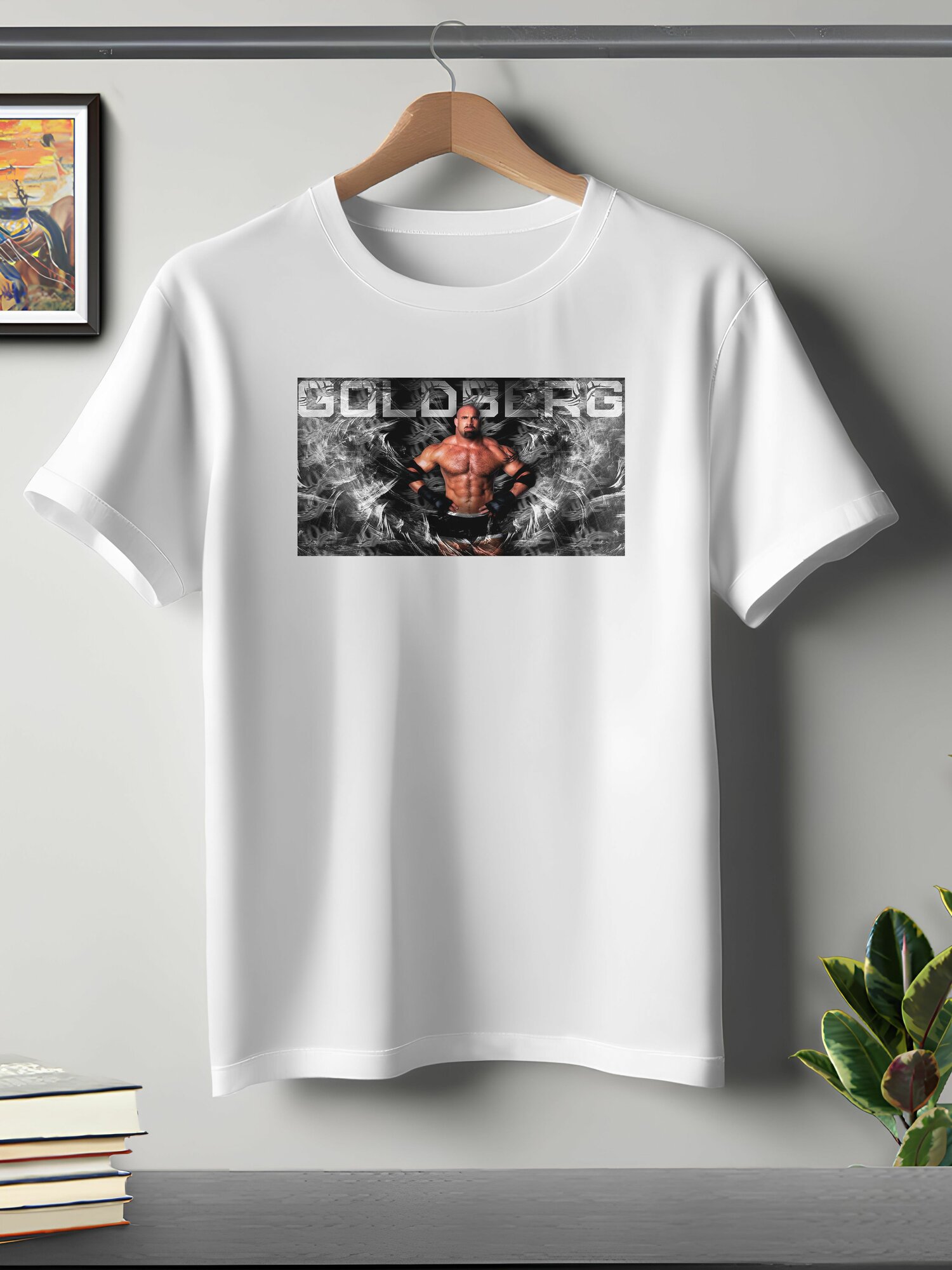 Футболка  Детская ONEQ 110 (5-6) размер с принтом Голдберг, белая