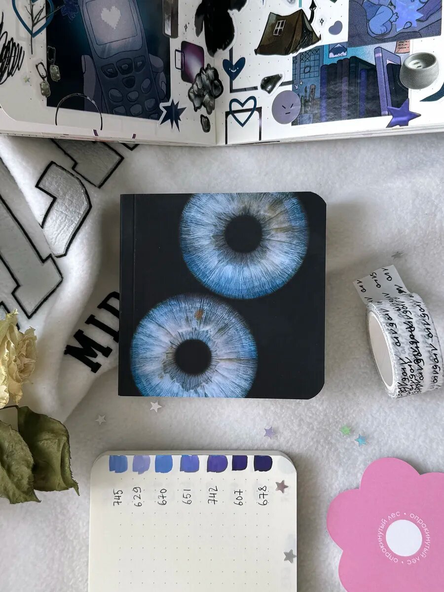 Блокнот в точку квадратный 'eyes', 9х9 см