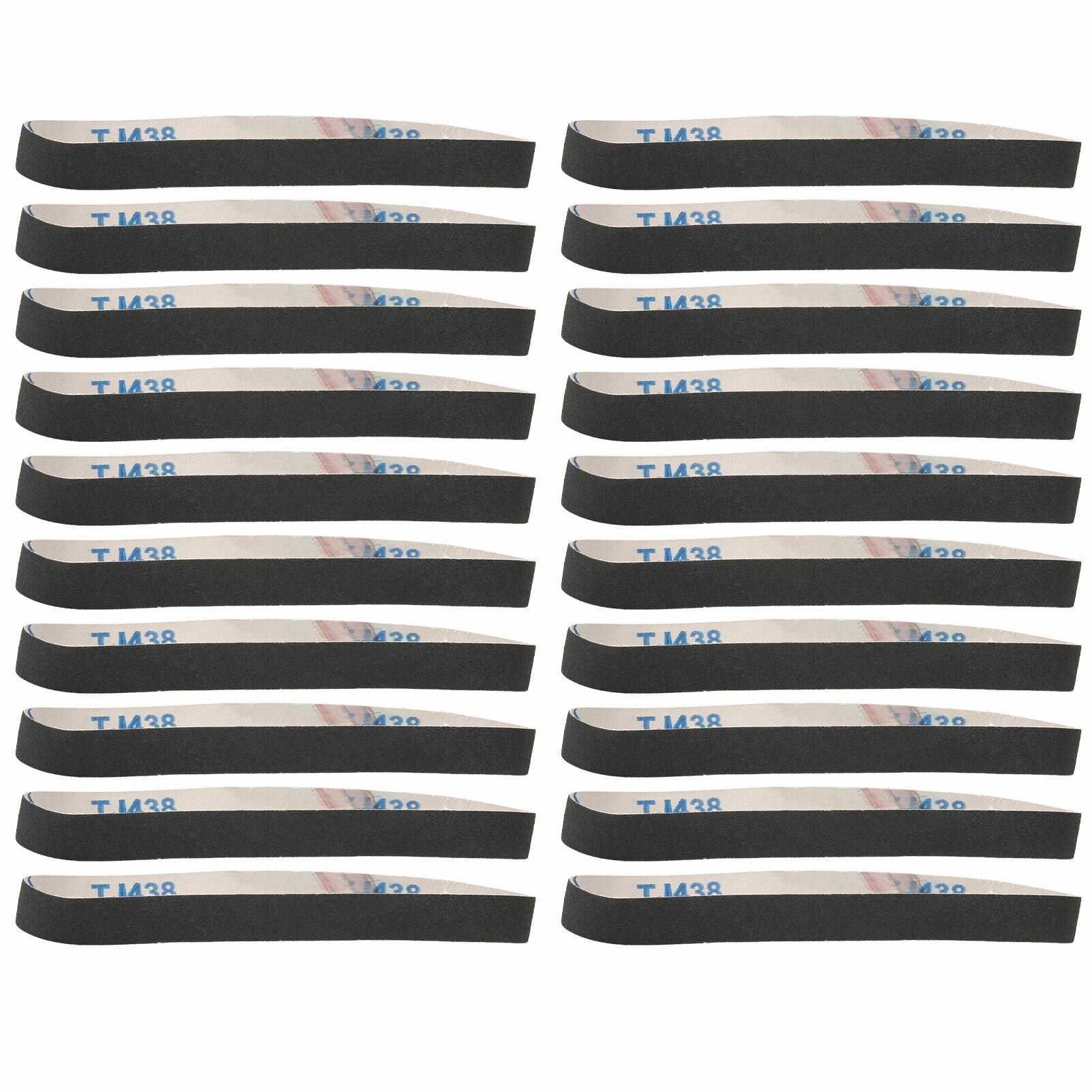 20 шт. шлифовальных лент зернистостью 40, абразивная наждачная бумага в рулонах для шлифования, полировки и удаления заусенцев по металлу, прочные и гибкие