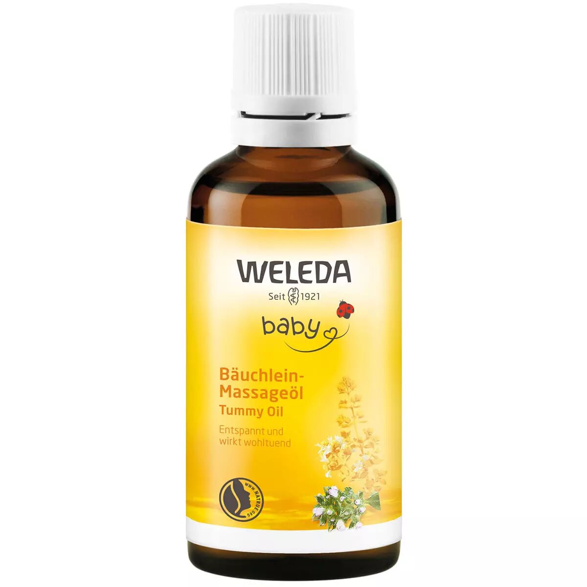 Weleda Детская серия с календулой Р Масло для массажа животика младенцев 50 мл