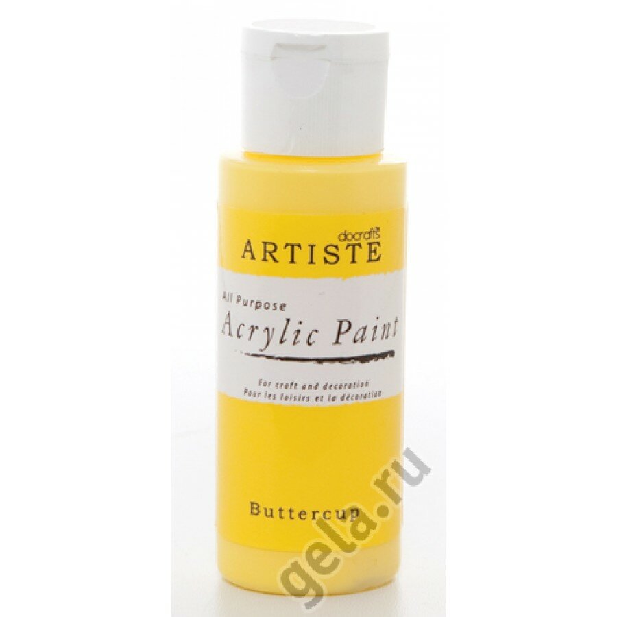 Краска акриловая ARTISTE желтый 59 мл DOCRAFTS DOA763203