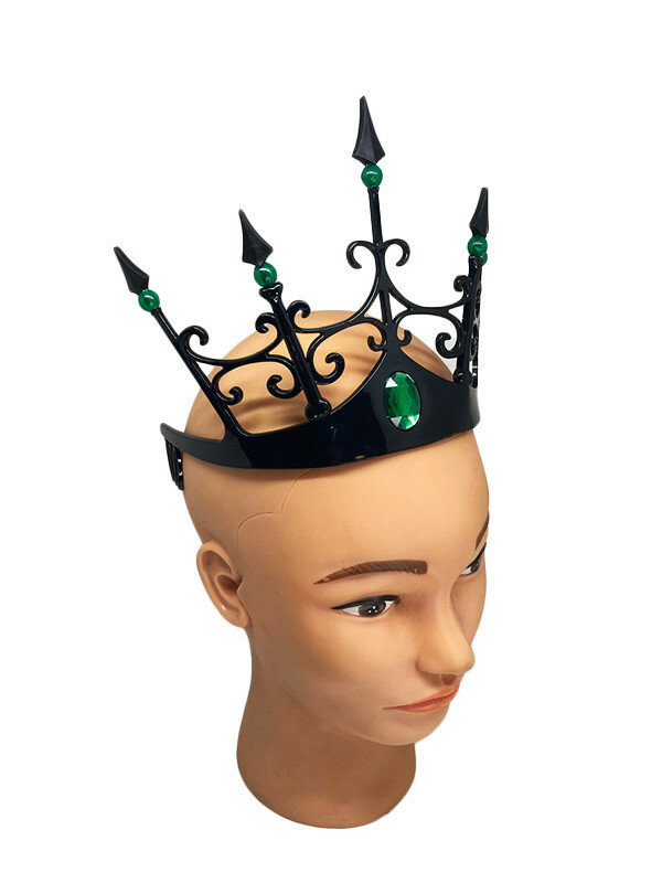Корона Снежной Королевы детская, черная, пластмассовая, без размера