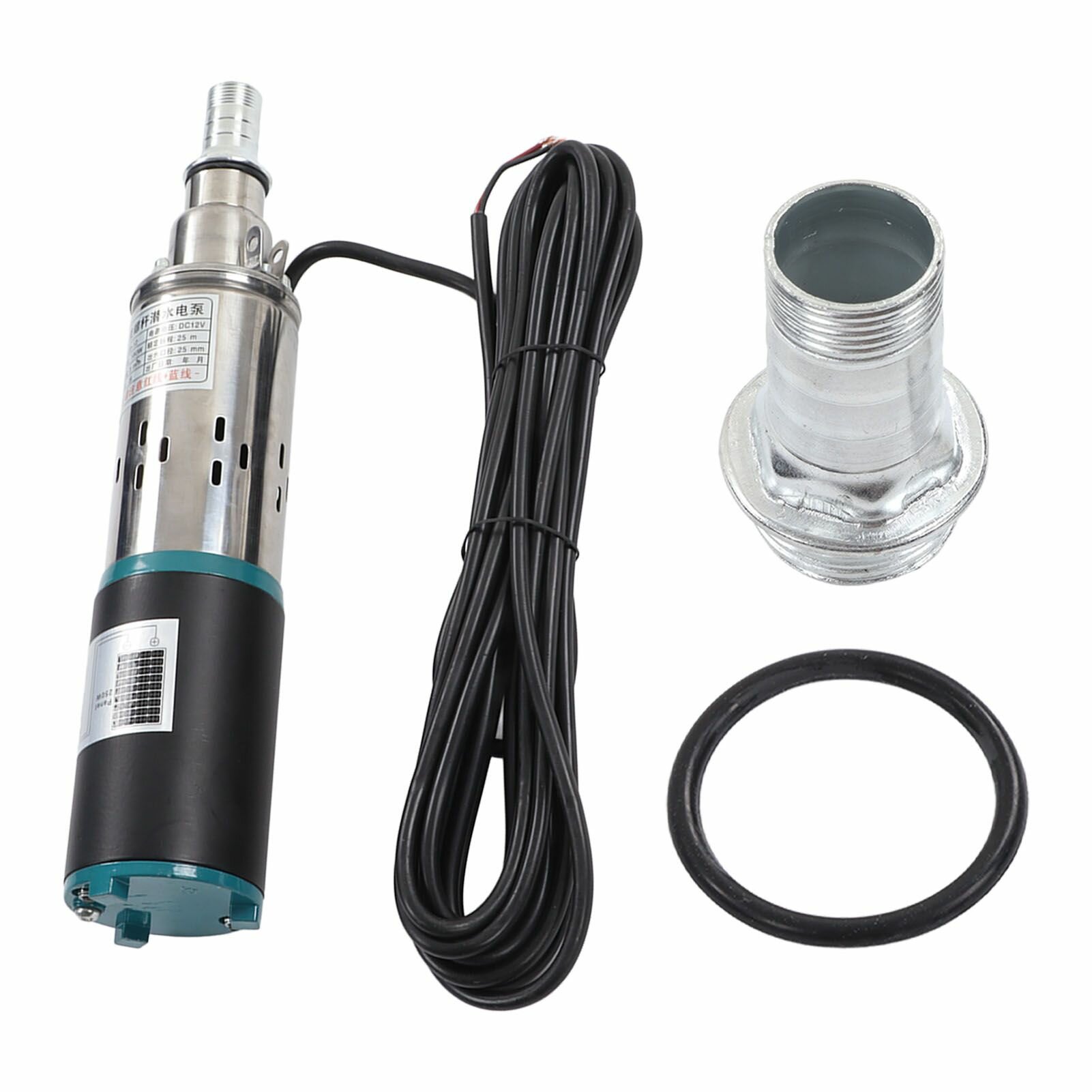 Винтовой насос 180Вт 25м подъема, медный мотор, DC12V, для орошения