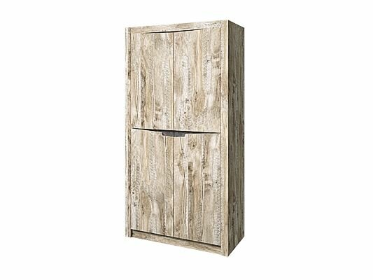 С/Г Ривьера Шкаф 2-х (Дуб Юкон, Бетон темный) (Миф)