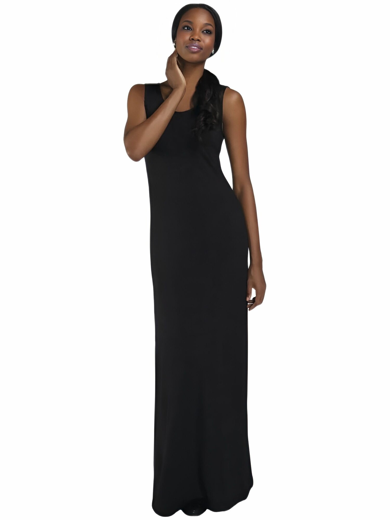 Платье Amoena Dress Maxi для фиксации экзопротезов, L /48-50 модал черный, Amoena